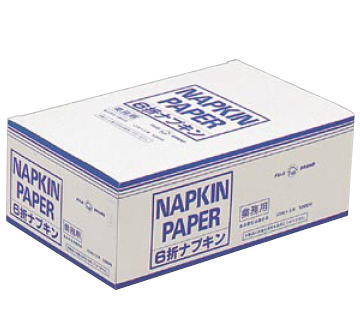 商品名紙 6ッ折ナフキン箱入 (10,000枚入)サイズ：（125×8mm）×10箱（1箱1,000枚入り）