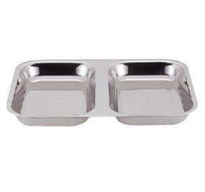 耐久性に優れ、プロの酷使にも充分性能を発揮します。商品名 UK18-8 角ダブルパン 12インチ W280×D212×H45mm ※UK角エントレーディッシュの中に入ります。耐久性に優れ、プロの酷使にも充分性能を発揮します。