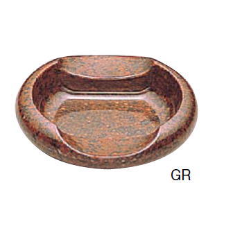 ※受注生産の為、納期に2ヶ月程要します。 ◆画像の色はグラニッシュ レッド(GR)になります。商品名I-27 アーク灰皿(中) グラニッシュ グレー(GGY)サイズ：φ120×H31mm