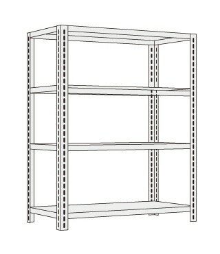 ※こちらの商品はメーカー直送のため代金引換はできません。 事務所にも店舗にもお使いいただける新色「パールホワイト」を採用した明るいスチール棚です。 外寸：W1200×D600×H1500mm 段数：4段 カラー：ホワイト 樹脂製ベースキャッ...