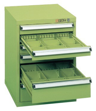 ※こちらの商品はメーカー直送のため代金引換はできません。 小さな部品や工具の保管に便利なサカエスモールキャビネット！！ 外寸：W390×D400×H540mm カラー：サカエグリーン 質量：26kg 引出内寸法：H60：W310×D330×...
