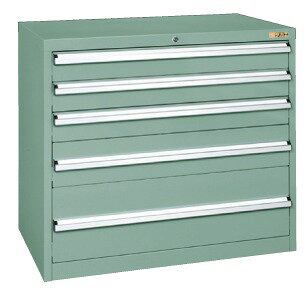 ※こちらの商品はメーカー直送のため代金引換はできません。 重量キャビネットに奥行450mmの薄型が新登場。 外寸：W880×D450×H800mm 質量：86KG 均等耐荷重(引出し1段当り)：100kg 本体色：グリーングレー 特許登録：...