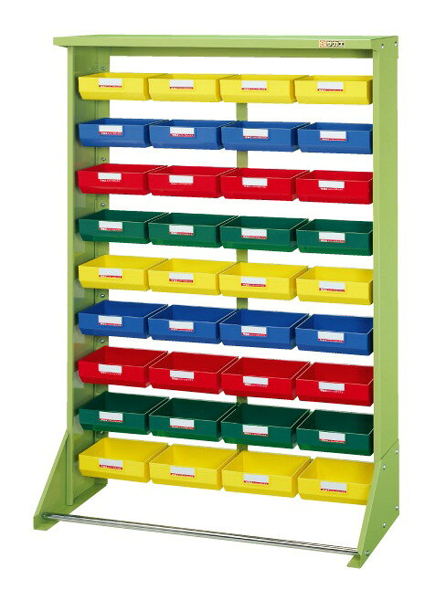 ※こちらの商品はメーカー直送のため代金引換はできません。 小物の管理に最適 外寸：W900×D350×H1290mm カラー：サカエグリーン 質量：35kg 均等耐荷重(ハンガー1段当り)：20KG セット内容(付属品)：パーツボックス：Z...