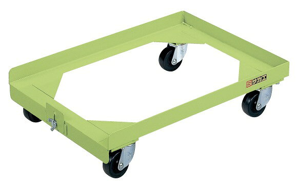 ※こちらの商品はメーカー直送のため代金引換はできません。 分かりやすく色管理現場でも事務所でも見てわかる色管理のご提案です。 外寸：H137mm カラー：サカエグリーン 質量：5.8kg キャスター：65φゴム車(オール自在) 荷台有効寸法...