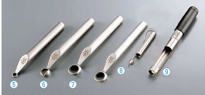 ※商品は画像の7番になります。 【外径寸法】φ30mm×全長210mm 球クリ（ボール状専用刃） 1刃の部分を材料と並行に保ちながら左右に回し、刃の先を内側に入れ上半分の球体を作ります。 2刃の先を上半分の球にそって材料の内側に入れ刃を材料...