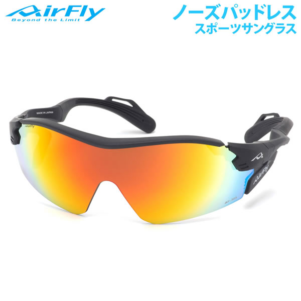 商品基本情報商品カテゴリー：サングラスブランド名：AirFly (エアフライ)型番：AF-305 C-3フレームカラー：ブラックマットレンズカラー：オレンジゴールドミラー紫外線カット率：99%以上可視光線透過率：15％鼻パッド：なしレンズシ...