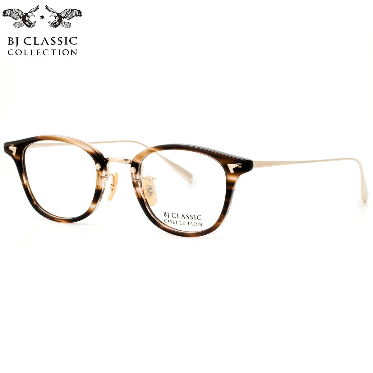 商品基本情報商品カテゴリー：メガネブランド名：BJ CLASSIC COLLECTION (BJクラシックコレクション)型番：COM-568NT 30-1 フレームカラー：クロササ/ゴールド レンズカラー：--紫外線カット率：--可視光線透...