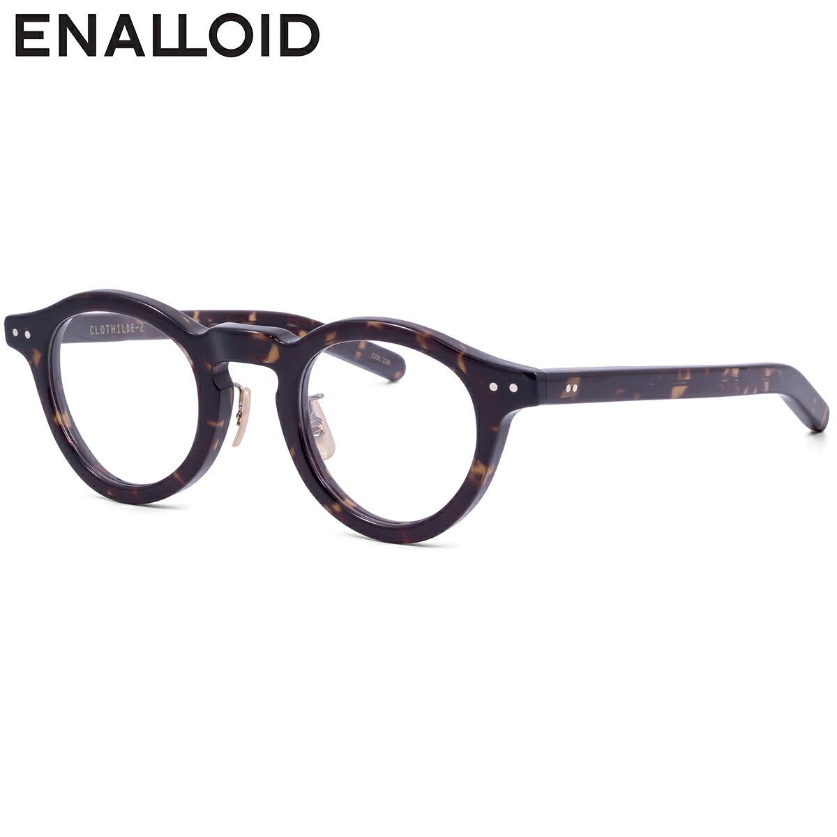 商品基本情報 商品カテゴリー：メガネ ブランド名：ENALLOID (エナロイド) 型番：CLOTHILDE-2 238 フレームカラー：オールドツリー レンズカラー：-- 紫外線カット率：-- 可視光線透過率：-- 鼻パッド：あり レンズ...