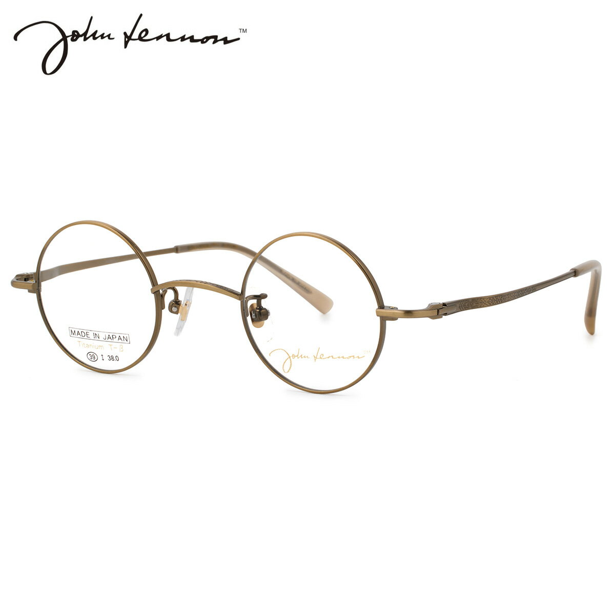 商品基本情報 商品カテゴリー：メガネ ブランド名：John Lennon (ジョンレノン) 型番：JL-1128 3 フレームカラー：アンティークゴールド レンズカラー：-- 紫外線カット率：-- 可視光線透過率：-- 鼻パッド：あり レン...