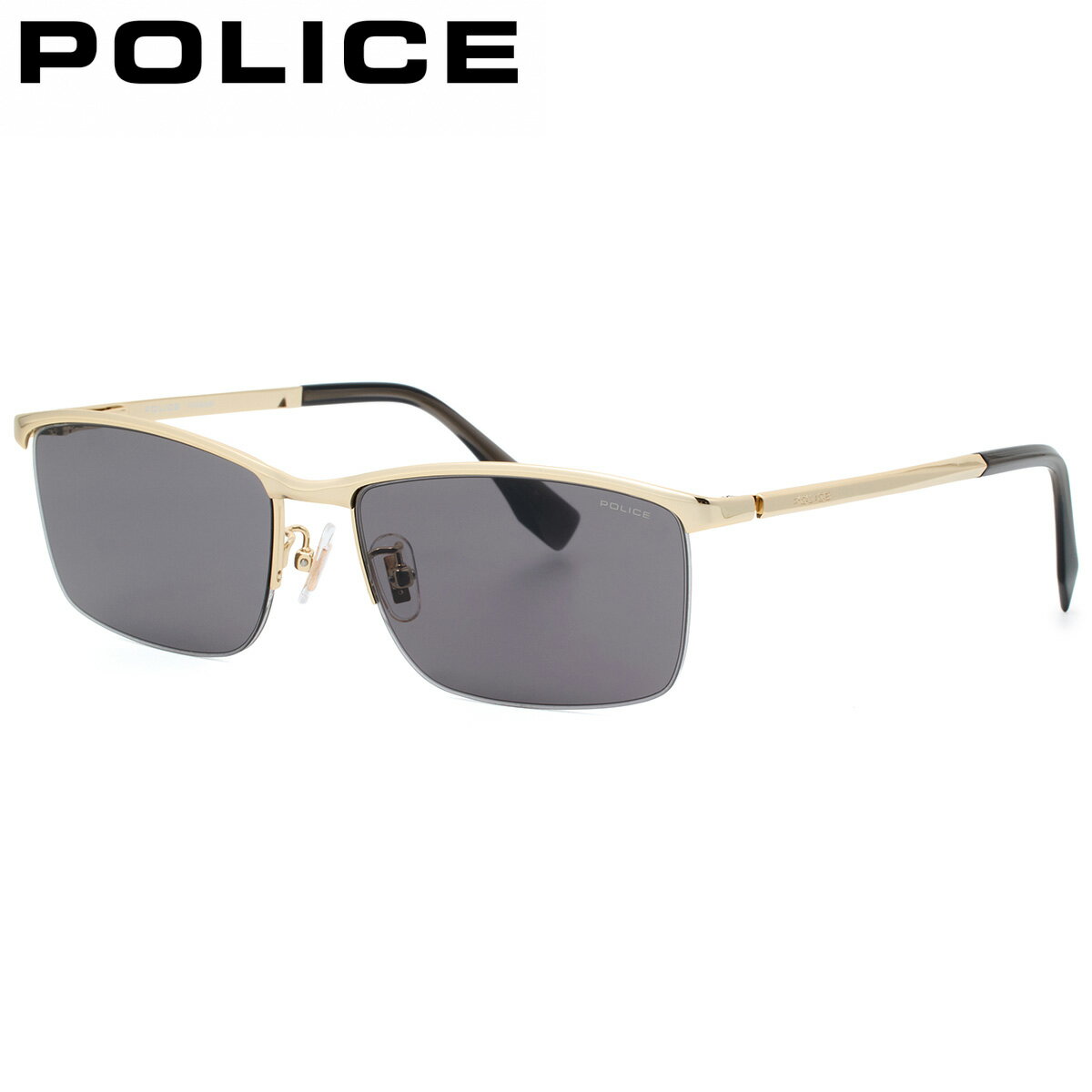商品基本情報商品カテゴリー：サングラスブランド名：POLICE (ポリス)型番：SPLT67J 0300 フレームカラー：シャイニーゴールド レンズカラー：グレー紫外線カット率：99%以上可視光線透過率：10%鼻パッド：ありレンズシェイプ分...