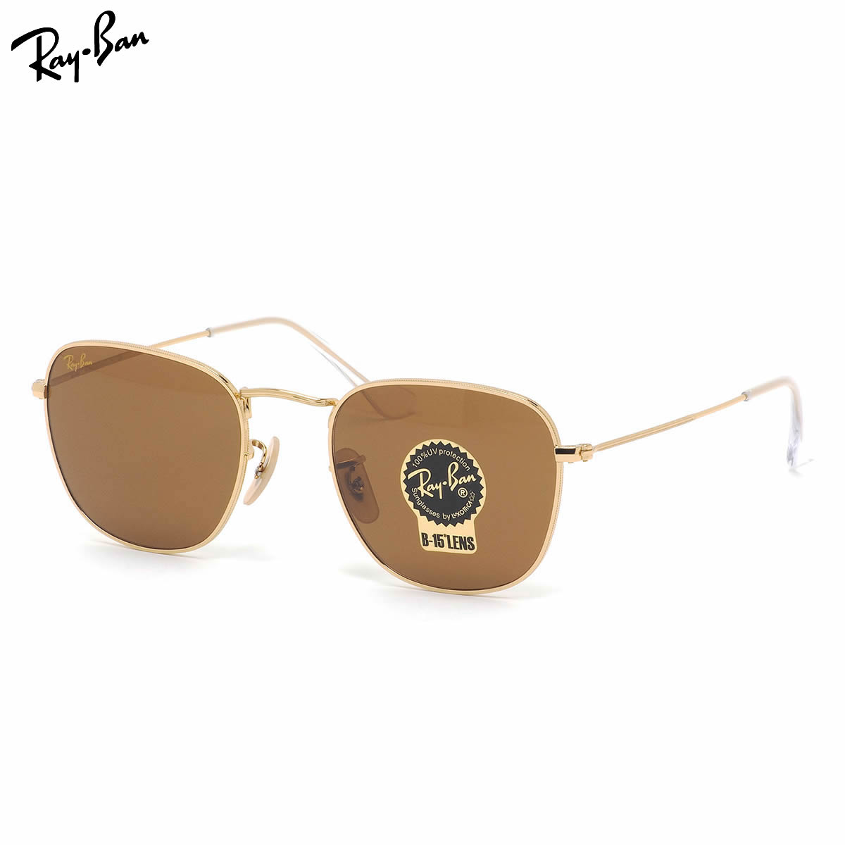 商品基本情報商品カテゴリー：サングラスブランド名：Ray-Ban (レイバン)型番：RB3857 919633フレームカラー：イエローゴールドレンズカラー：ブラウンB-15紫外線カット率：99%以上可視光線透過率：14.6%鼻パッド：ありレ...