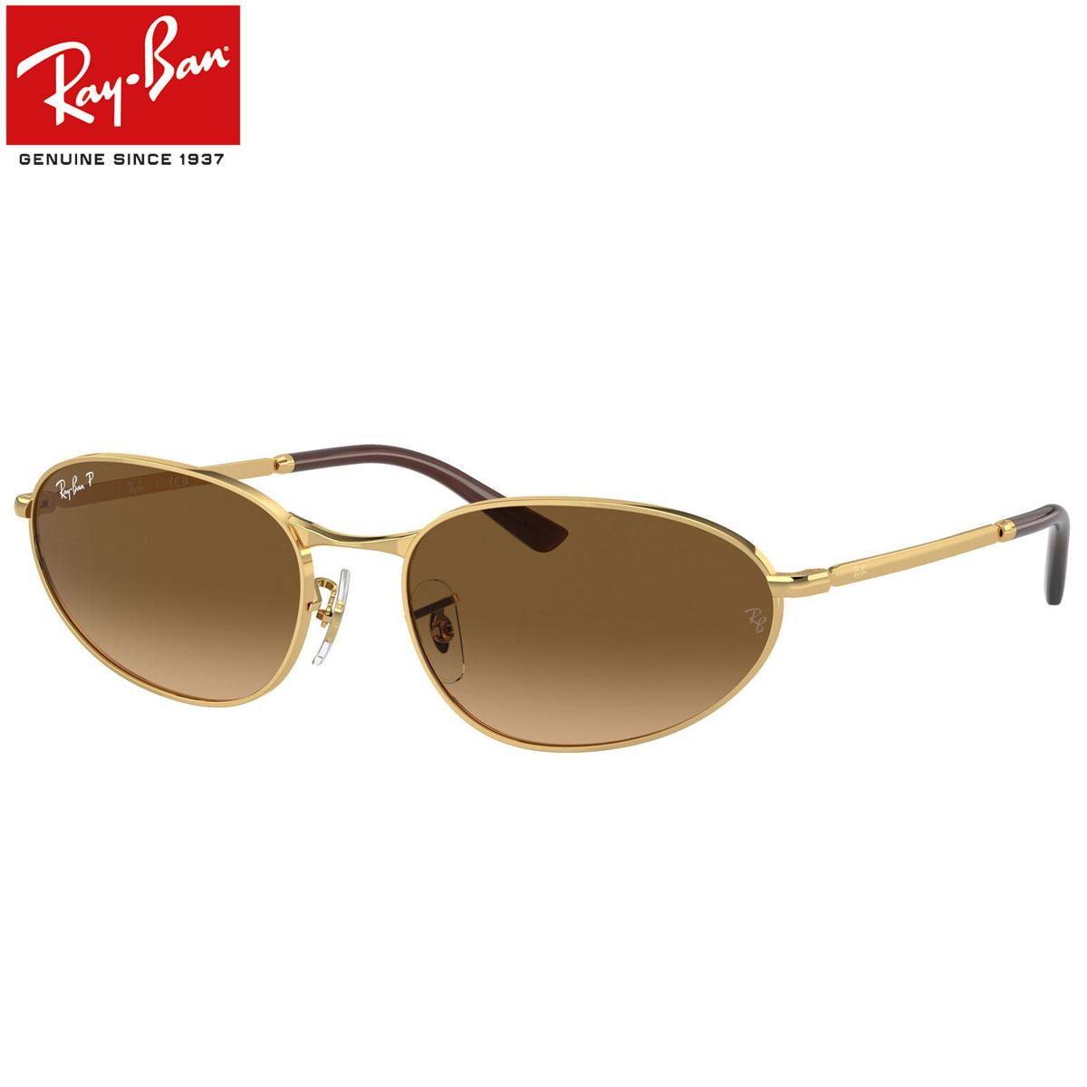 商品基本情報 商品カテゴリー：サングラス ブランド名：Ray-Ban (レイバン) 型番：RB3734 001/M2 フレームカラー：アリスタゴールド レンズカラー：ブラウンポラライズド(偏光) 紫外線カット率：99%以上 可視光線透過率：...