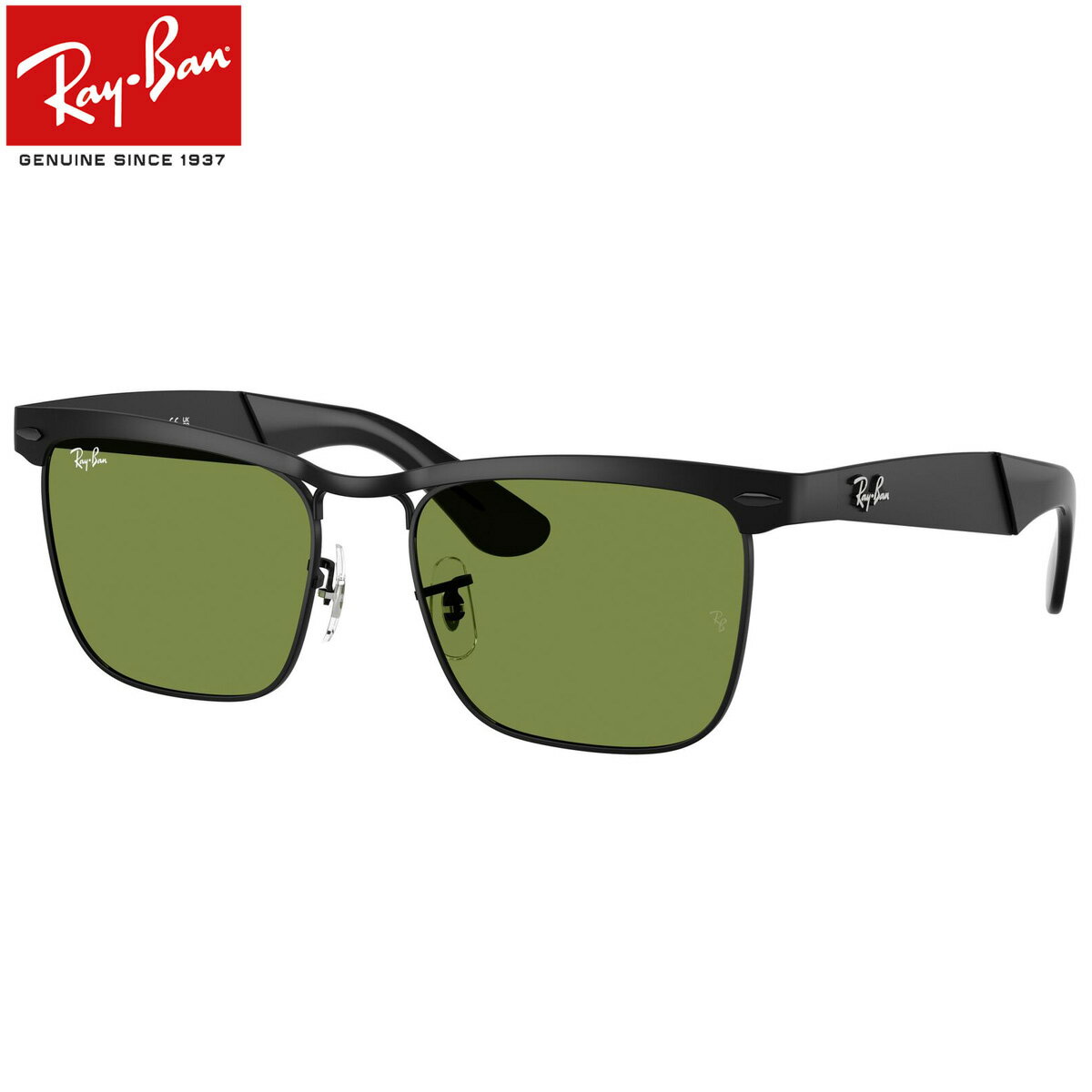 商品基本情報商品カテゴリー：サングラスブランド名：Ray-Ban (レイバン)型番：RB3875 006/4E フレームカラー：マットブラック レンズカラー：グリーン紫外線カット率：99%以上可視光線透過率：29.0%鼻パッド：ありレンズシ...