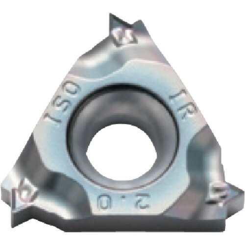 【特長】■内径ねじ切り加工用チップです。【用途】■内径ねじ切り加工用。【仕様】■適合ホルダ：SINR-11型■さらい刃付き 60°■TQブレーカ：切りくず処理良好■高品位金型仕様■被膜構成：MEGACOAT NANO■呈色：赤緑色【材質・仕...