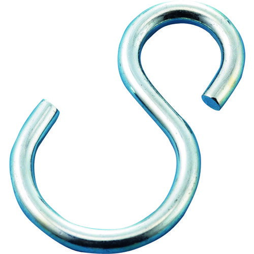 【特長】■S字タイプの吊り下げ用金具です。【用途】■標識などの掲示に。【仕様】■長さ(mm)：36.4■線径(mm)：3.0■外径(mm)：15.8／22.0■セット商品：10個1組【材質・仕上】■スチール(鉄ユニクロメッキ)