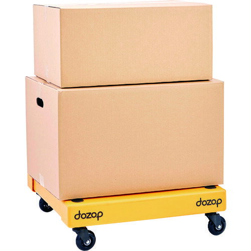 【特長】■簡単に組み立て可能な組み立て式台車です。■樹脂製なので重さ2．6KGと軽量です。■静音キャスターを使用しています。【仕様】■均等荷重(kg)：115■高さ(mm)：150■キャスター径(mm)：64■色：黄色■長さ(mm)：495...