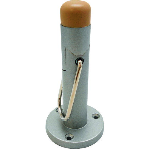 【特長】■ワンタッチで床付け、壁付けのどちらでも使い分けできます。■扉を閉まらなくするストッパー付きです。【用途】■木製の扉、巾木用の戸当たりに。【仕様】■色：シルバー■全長(mm)：112■幅(mm)：43■高さ(mm)：45【材質・仕上...