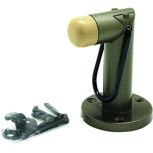 【特長】■ワンタッチで床付け、壁付けのどちらでも使い分けできます。■扉を閉まらなくするストッパー付きです。【用途】■室内の扉に。【仕様】■色：アンバー■幅(mm)：45■高さ(mm)：86.3【材質・仕上】■本体：亜鉛ダイカスト■受金：ニッ...