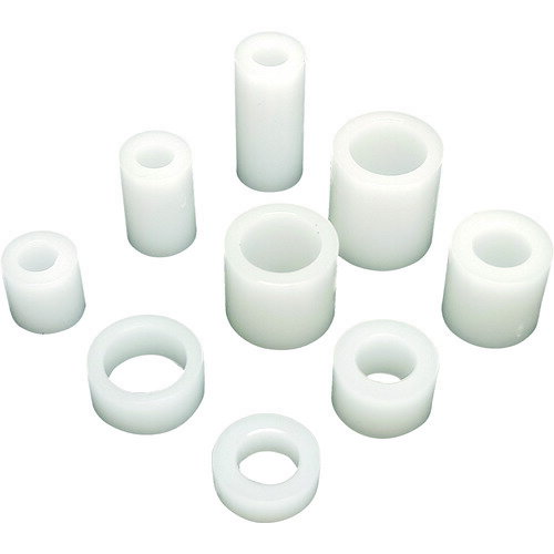 【特長】■材料はポリアセタールを使用していますので耐熱性、耐薬品性に優れています。【用途】■プリント基板と板金のスペーシング用支柱。【仕様】■全長(mm)：13■色：白■内径(mm)：3.1■外径(mm)：6■使用ねじ：M3用【材質・仕上】...