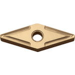 【特長】■超微粒高強度サーメット母材に、耐摩耗性に優れた厚膜CVDコーティングを施しています。■耐摩耗性と耐チッピング性に優れ、高速加工における長寿命化を実現しています。■鋼の高速仕上げ加工、軽断続加工に最適です。【用途】■旋削加工用。■被...