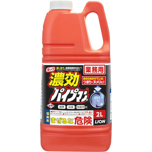 【特長】■あきらめかけていたパイプのつまりに、強力タイプ登場、高濃度のジェルタイプです。【用途】■浴室・洗面所・台所の排水パイプの洗浄用。【仕様】■容量(L)：2■色：黄色■タイプ：濃縮液体■希釈倍率：原液■幅(mm)：130■奥行(mm)...