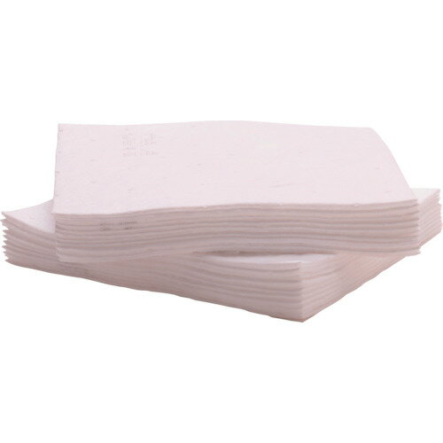 【特長】■自重の10倍以上の吸収力があります。■親油性とはっ水性を有しているため、水をほとんど吸収することなく、オイル・有機溶剤などを速やかに吸収します。【用途】■オイル・溶剤用。【仕様】■油吸収量(L/箱)：23■縦(mm)：430■横(...