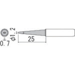 【特長】■900シリーズの交換コテ先です。【仕様】■コテ先名称：1.2LD型■適合機種：C1143、C1144、900M、900M-ESD、933-1、933-2、NO951-01