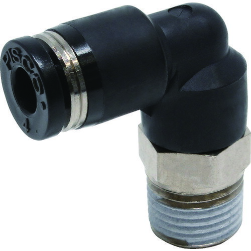 【特長】■機種により取付け後、チューブの取出角度が変えられます。■条件により、水を流すことも可能です。■機種を豊富に取り揃え、あらゆる空気圧配管に対応します。【仕様】■適合チューブ外径D(mm)：4■接続口径：R1/8■六角対辺(mm)：1...