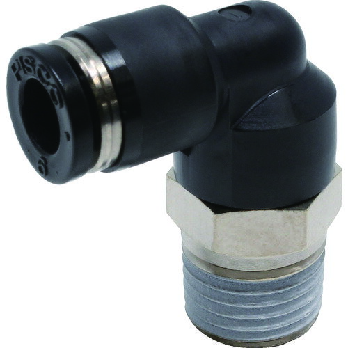 【特長】■機種により取付け後、チューブの取出角度が変えられます。■条件により、水を流すことも可能です。■機種を豊富に取り揃え、あらゆる空気圧配管に対応します。【仕様】■適合チューブ外径D(mm)：6■接続口径：R1/4■六角対辺(mm)：1...