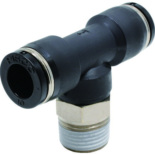 【特長】■機種により取付け後、チューブの取出角度が変えられます。■条件により、水を流すことも可能です。■機種を豊富に取り揃え、あらゆる空気圧配管に対応します。【仕様】■適合チューブ外径D(mm)：10×10■接続口径：R3/8■流体温度(℃...