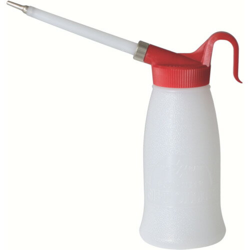 【特長】■柔らかな肉厚ビンで、復元性に優れています。【用途】■油の他に、水・薬品。【仕様】■容量(ml)：180■直径(mm)：58■全長(mm)：156■色：レッド■ノズル長(mm)：90■幅(mm)：158■奥行(mm)：58【材質・仕...