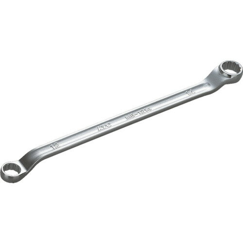 【特長】■トルク伝達を最大限に発揮できる45°×6°のオフセット角度です。■くぼんだ場所のボルト・ナットにも掛かりやすく、ヘッドを裏返しての使用も可能です。■サイズ表示は大きく見やすい鍛造浮き出し刻印です。【仕様】■対辺寸法(mm)：10×...