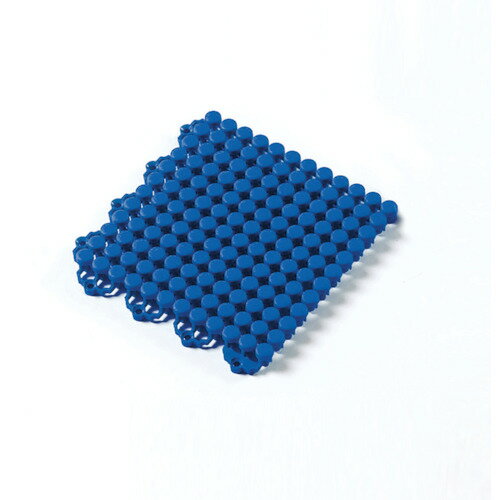 【特長】■素足に優しく丈夫でへたりにくい構造です。■カットがしやすいので、多用途に使用できます。【用途】■シャワー室、ロッカールーム、トイレなど。【仕様】■色：ブルー■幅(mm)：150■長さ(mm)：150■厚さ(mm)：16【材質・仕上...