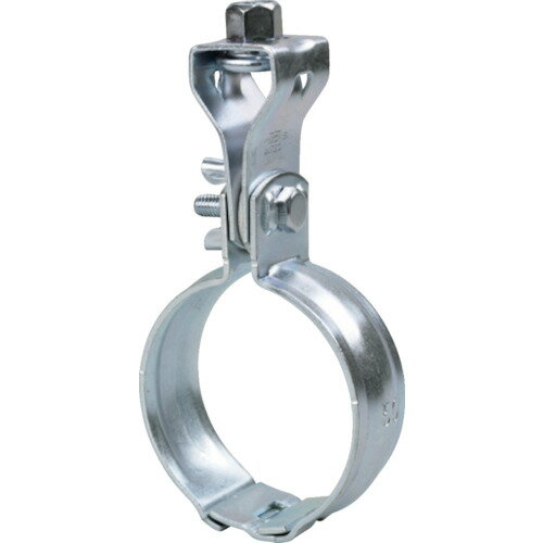 【特長】■ボルトの落下を防止するパッキン付です。■回り止めにより、ボルトの供回りを防ぎ作業性がアップします。【用途】■SGP管用組式吊りバンド。■配管を天井で基本的に横走り支持する目的の支持金具です。【仕様】■適合管外径D：40A■適合管外...