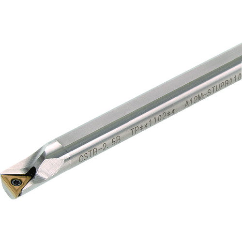 【特長】■スクリューオン式内径加工用バイトです。【用途】■旋削加工用。【仕様】■内径加工用StreamJetBarシリーズ■鋼シャンク■ねじ止め仕様