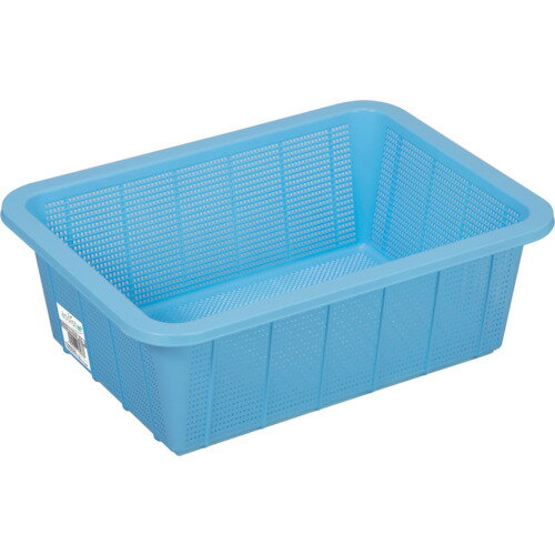 【特長】■食器の水切りはもちろん、書類などの整理収納にも使用できます。【用途】■ザル、カゴ【仕様】■色：ブルー■外形寸法(mm)幅：485■外形寸法(mm)奥行：355■外形寸法(mm)高さ：165■タイプ：1型■SIAA抗菌加工【材質・仕...