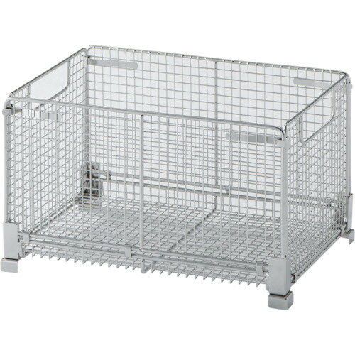 【特長】■清潔で耐久性に優れた軽量オールステンレス製です。■全面にファインメッシュ（溶接金網）を採用、網目のズレがありません。■ワンタッチで折りたためます。■積み重ねも簡単です。■手の挿入口があり手軽に移動ができます。【用途】■学校の教材入...