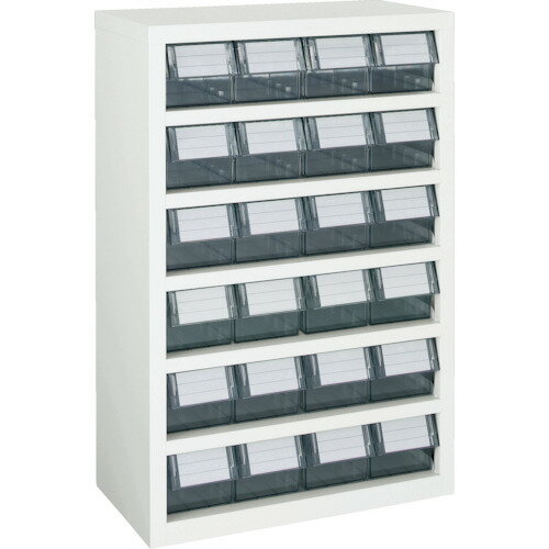 【特長】■透明引き出しで中身が見えて小物や部品管理に便利です。■引き出しの飛び出し防止機能付です。■横型タイプの部品管理ケースです。■奥行が307mmなので、作業台に置いて使用しても、作業面が広く取れます。【仕様】■間口(mm)：592■奥...