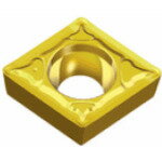 【特長】■鉄、SUS加工が可能な、厚膜CVDコーティングチップです。【用途】■鋼の一般加工用。【仕様】■適合被削材：P■チップ形状：80°菱形■コーティング：CVD■C型（80度）・ポジ切れ刃・ISO旋削工具【材質・仕上】■TT8125B