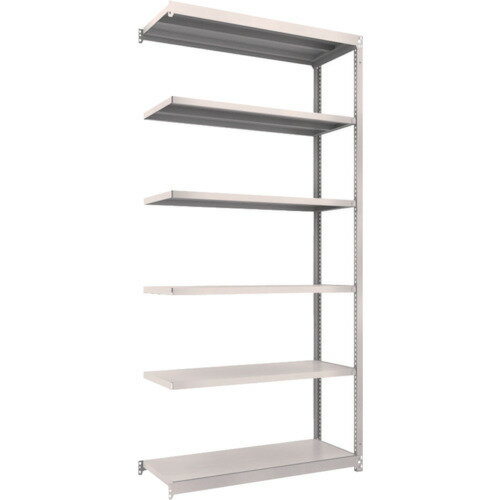 【特長】■ボルトを1本も使用していないボルトレス構造で、分解・組み立て作業が簡単。作業時間を大幅に短縮できます。■棚の段数変更が小刻みな25mmピッチで、自由に調整、変更ができます。■高さ、奥行が同じであれば、増結することができます。また、...