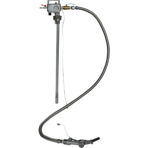 【特長】■クローズドラム缶用エア式ポンプです。■圧縮エアを使うため、防爆エリアでの使用が可能です。■アルミとステンレスを使用しています。■片手で操作可能なノズル付です。【用途】■アルコールやガソリンなど引火性液体の小分けに（溶剤用・APD-...