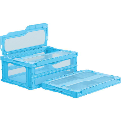 【特長】■スライドロック付で、安心して輸送できます。■マドコンよりも最大20％軽く、折りたたんだ際に30％薄くなっています。■明るいカラーと透明度の高い窓部で、底面以外のどこからでも中身を確認できます。■各辺は透明窓とその周りのフレームの二...