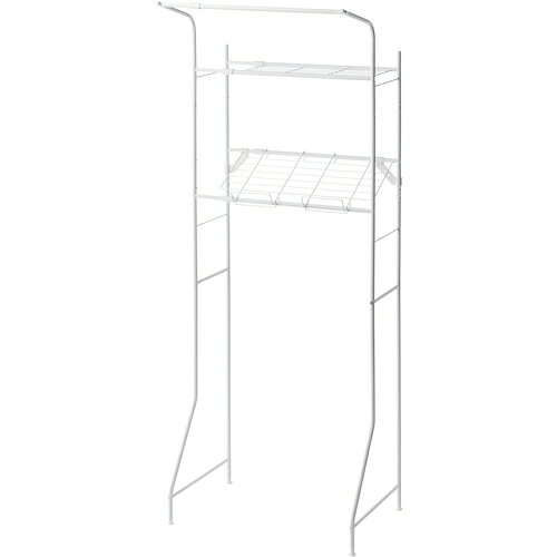 【特長】■組立が簡単で工具不要です。■洗濯機上部を有効活用できます。■ちょっと掛けに便利なハンガーパイプ付きです。■細かいピッチのネット棚で小物も置けます。【仕様】■色：マットホワイト■奥行(mm)：530■高さ(mm)：1810■幅(mm...