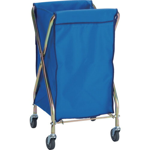 【特長】■大量のごみの回収、運搬に使用できるお手頃なカートです。■本体と袋がセットになったお得で便利なゴミ箱です。【仕様】■色：青■奥行(mm)：409■高さ(mm)：751■容量(L)：70■タイプ：本体と袋セット■キャスター径(mm)：...