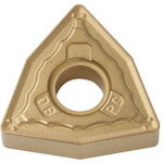 【特長】■安定性の高い特殊強靭母材と耐摩耗性に優れた強靭コーティングで、鋼の汎用〜強断続加工に対応可能です。【用途】■旋削加工用。■被削材：鋼。【仕様】■チップ形状：六角形■厚さ(mm)：4.76■被膜構成：微細柱状TiCN+Al2O3+T...