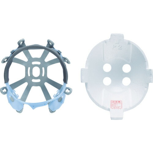 【仕様】■適合機種：159-EPZS-EPA-S【材質・仕上】■ヘッドバンド・ハンモック：ポリエチレン■あごひも:塩化ビニール■衝撃吸収ライナー:発泡スチロール【セット内容】■ヘッドバンド装備（EPA-S）■衝撃吸収ライナーP2号■透明あご...