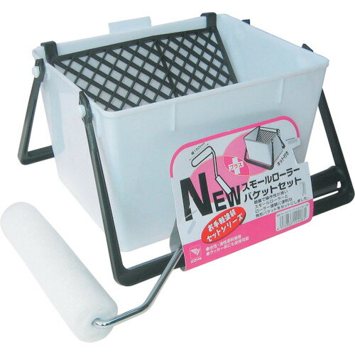 【特長】■スモールローラー万能用とバケットタイプの受け皿のセット品ネットつきお買い得品です。【用途】■室内外の塗装に。【仕様】■毛丈(mm)：13■スモールローラーバケットセット【材質・仕上】■ローラー毛材:ポリエステル■バケット:ポリプロ...