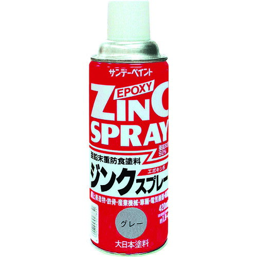 【特長】■亜鉛メッキ面の補修に最適です。■物理的強度の高いエポキシエステル樹脂を使用していますので密着性もよく、塗膜に柔軟性があります。■樹脂分中の亜鉛末含有量はシルバー83％、グレー92％です。■高純度の亜鉛末とエポキシ系樹脂を使ったジン...