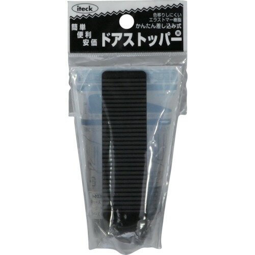 【特長】■差し込むだけで、ドアを好きな場所で固定できます。【用途】■ドアの固定【仕様】■色：茶■全長(mm)：102■幅(mm)：25■高さ(mm)：21■ドアストッパー茶【材質・仕上】■エラストマ−