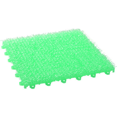 【特長】■毛足の長いスケルトンタイプの人工芝で、素足で踏んでもやわらかくて心地よいです。【用途】■屋上、ベランダ、プールサイド【仕様】■色：グリーン■幅(mm)：300■厚さ(mm)：25■長さ(mm)：300■厚さ：約25mm【材質・仕上...